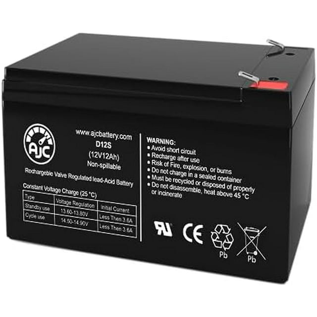 AJC Battery Compatible with Spinshot Player - Heavy Duty 12V 12Ah ...