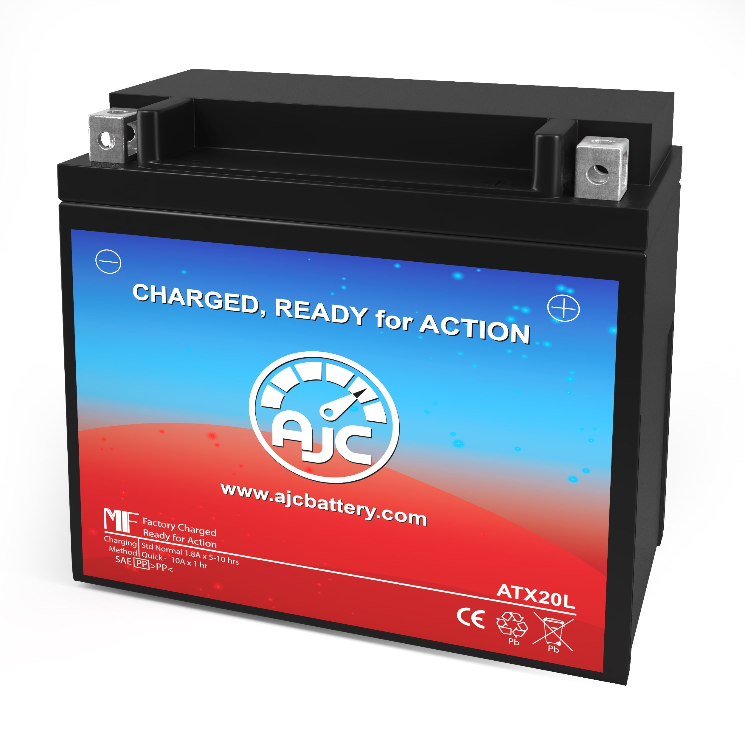 AJC Battery Compatible with Titan All Motorcycle Replacement Battery ...