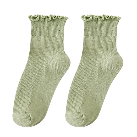 AJGRHE 5PCS Women's Boat Socks Womens Sock Slippers With Ruffled And ...
