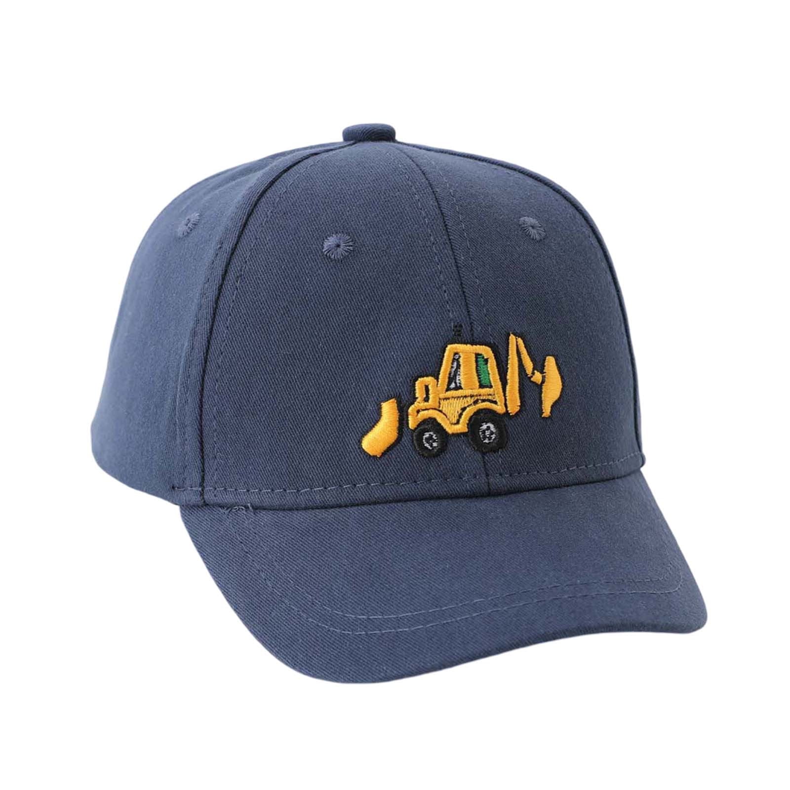 AJGRHE Boys Girls Toddler Baseball Cap Summer Cartoon Excavator Trucker ...