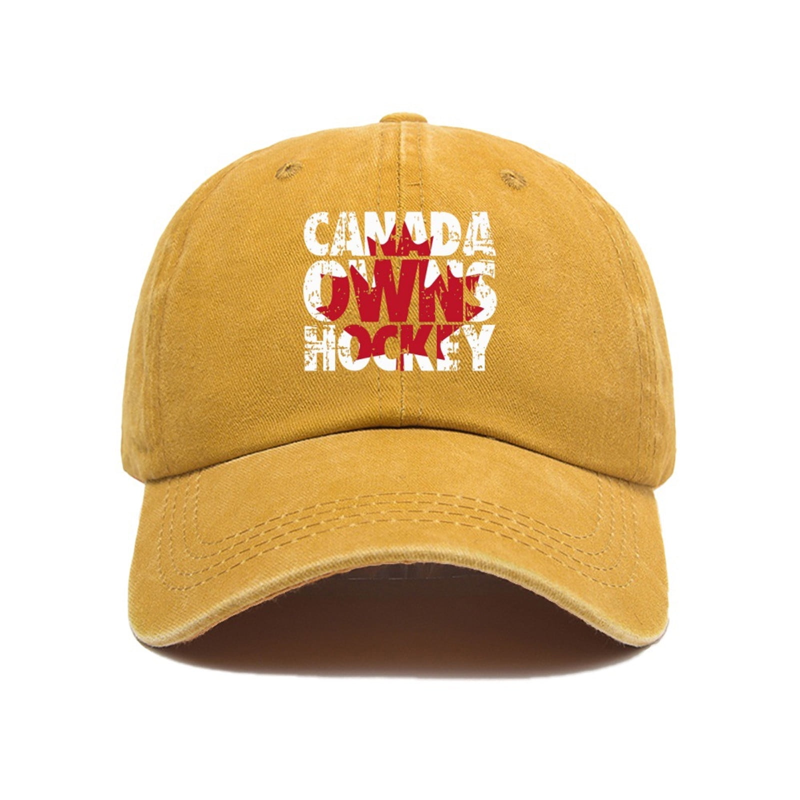 AJGRHE CANANA Maple Leaf Wash Print Baseball Cap Daddy Hat Adjustable ...