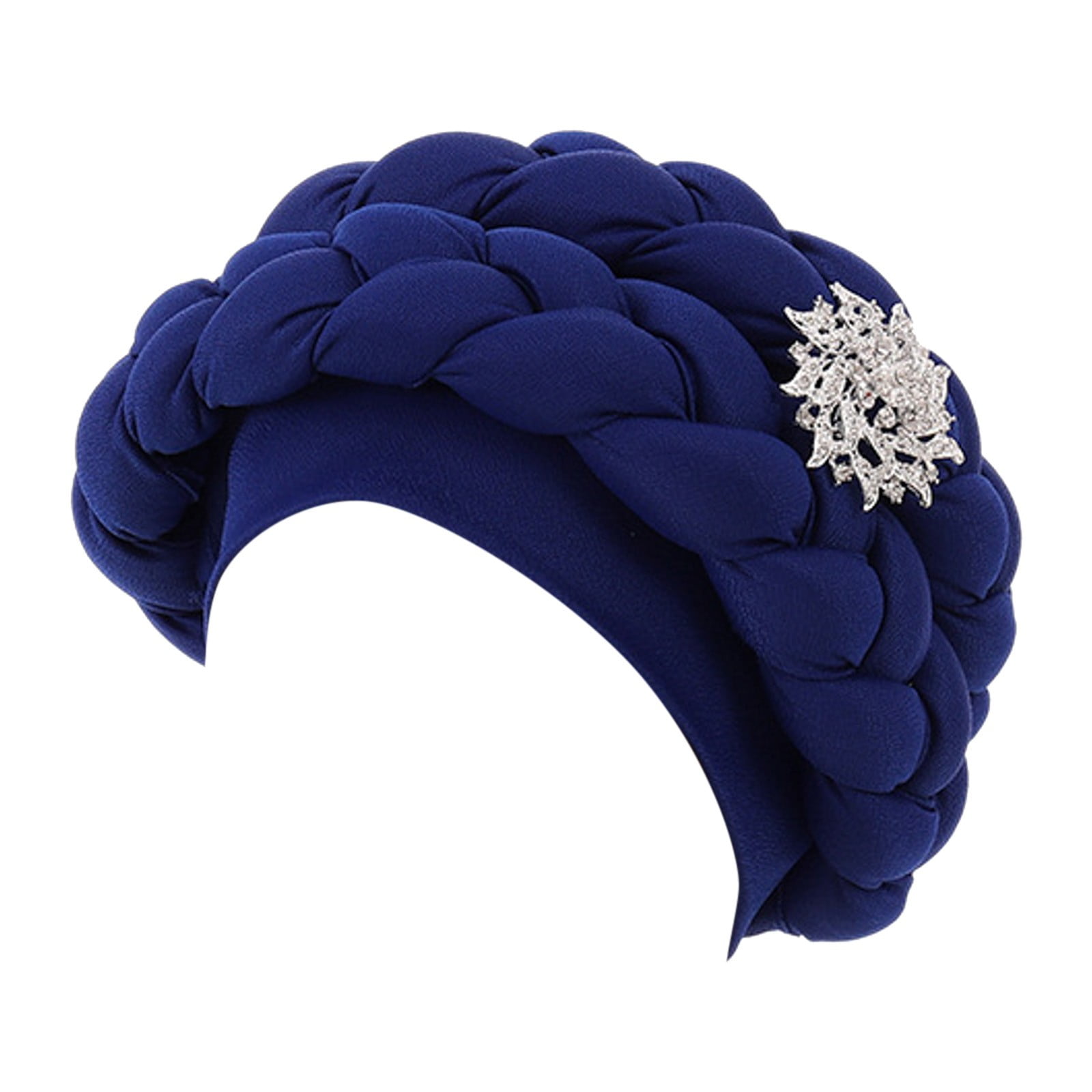 AJGRHE Fashion Women Beading Braid Hat Ruffle Wrap Cap Sleep Satin ...