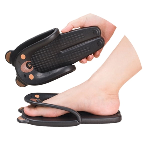 AJGRHE Flip Flops for Women Men Travel Slippers Shower Shoes Foldable ...