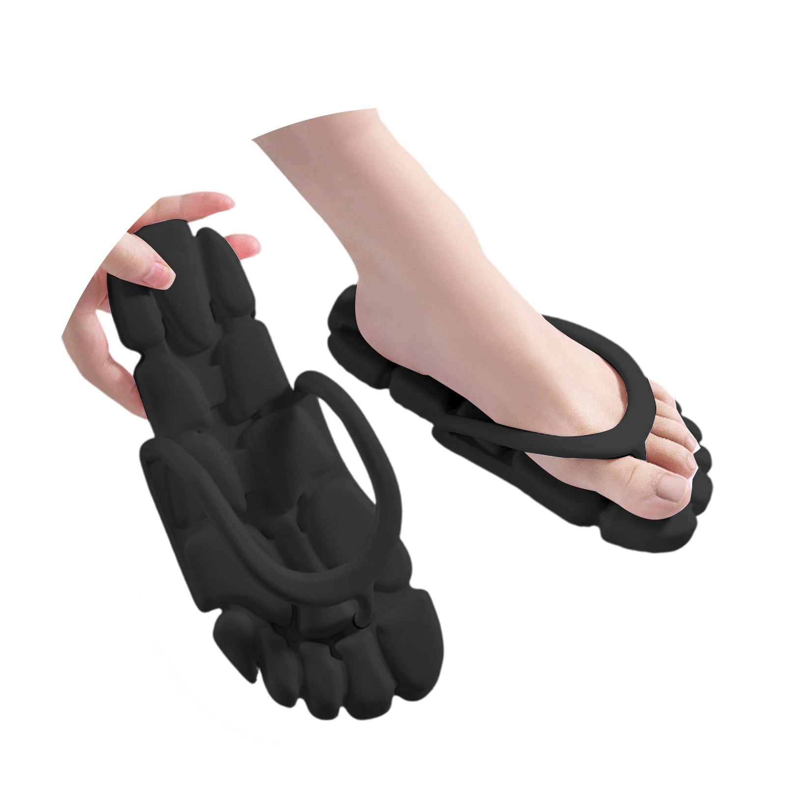 AJGRHE Foldable Travel Shower Shoes with Holes,Dry Quickly Non Bath ...