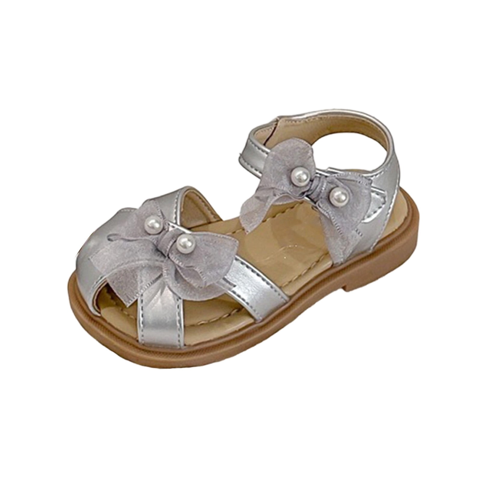 AJGRHE Girls Lightweight Summer Casual Sandals, Adjustable Closure ...