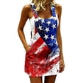 AJGRHE Independence Day Inspired Overall Dress for Women, Star and ...