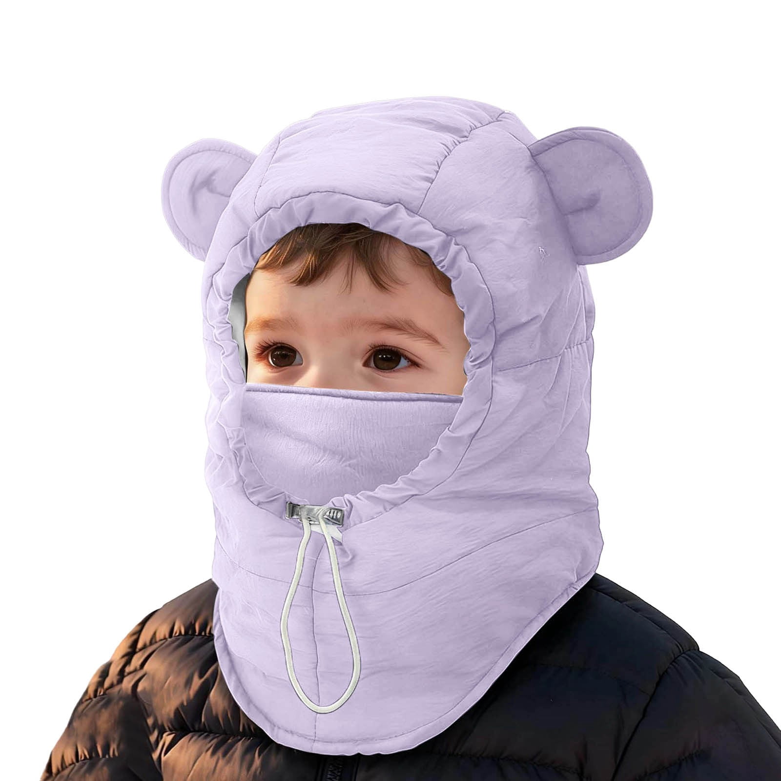 AJGRHE Kids Winter Hat And Scarf Warm Lined Ear Cap With Neck Gaiter ...