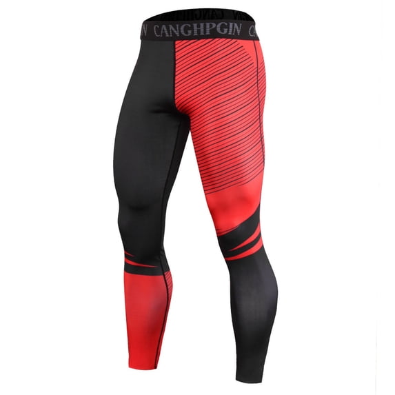 AJGRHE Men’s Compression Pants Athletic Running Leggings Workout Tights ...