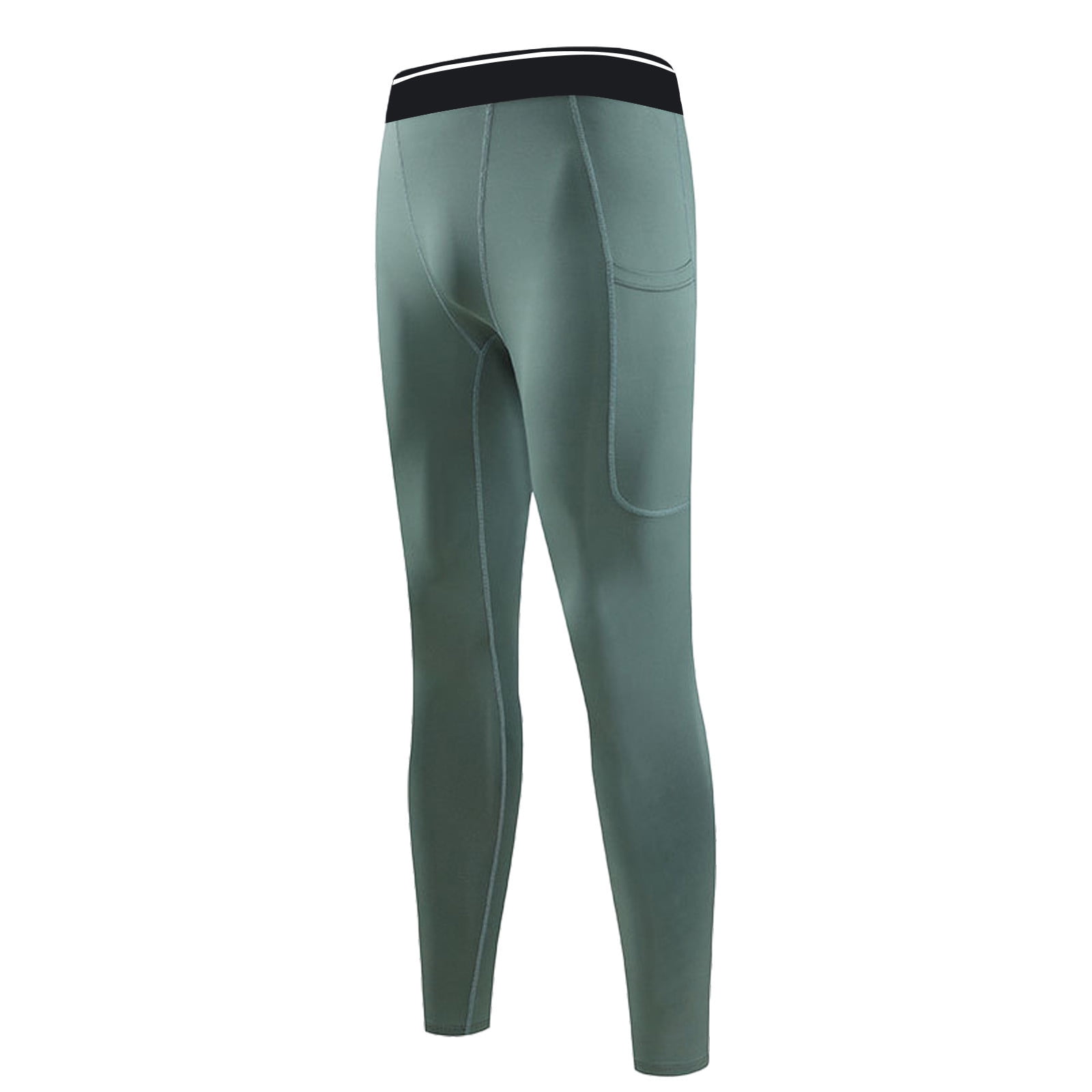 AJGRHE Men's Compression Pants Cool Dry Athletic Leggings Workout ...