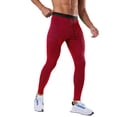 AJGRHE Men's Fit Tight Leggings Running Pants Threaded Elastic Fitness ...