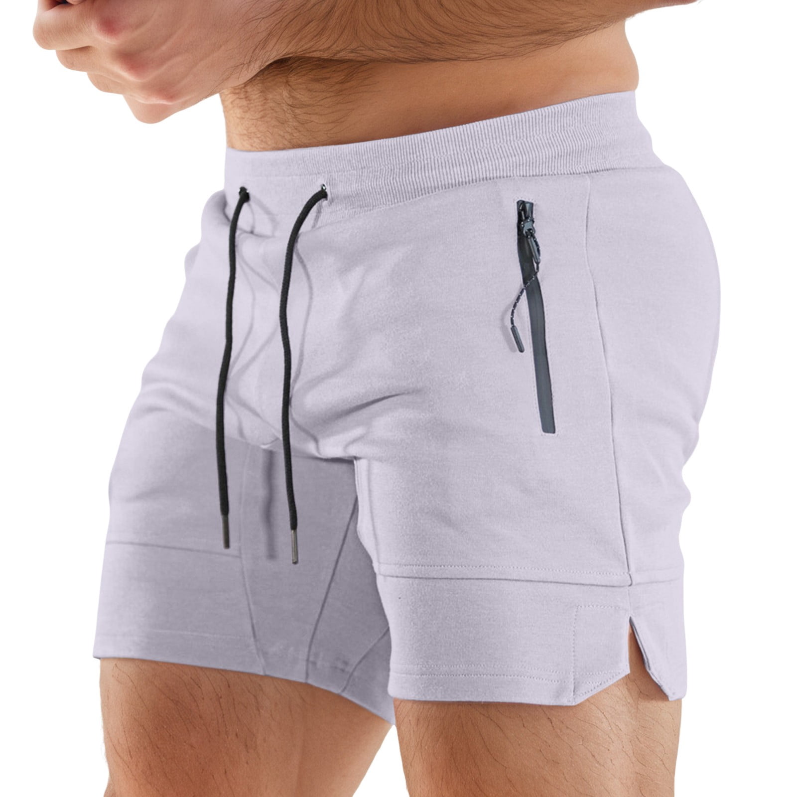 AJGRHE Men's Gym Workout Shorts,Fitted Jogging Short Pants for ...