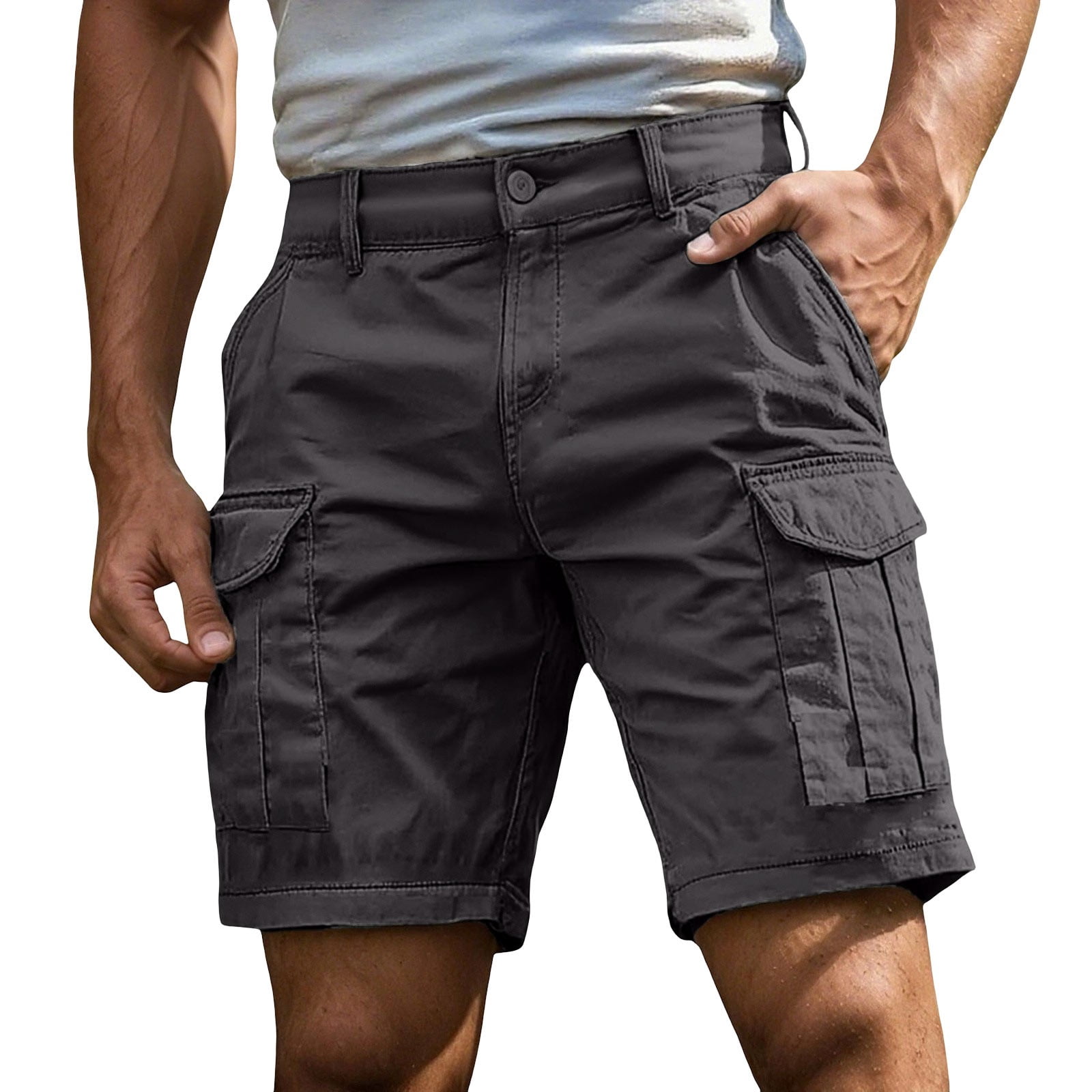 AJGRHE Men's Hiking Cargo Shorts 9"/7"/11" Lightweight Outdoor Shorts ...