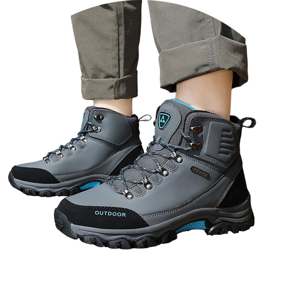 AJGRHE Men's Sneakers Outdoor High Top Hiking Shoes For Big Size ...