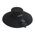AJGRHE Outdoor Solar Powered Fan Hat Summer Outdoor Sun Rechargeable ...