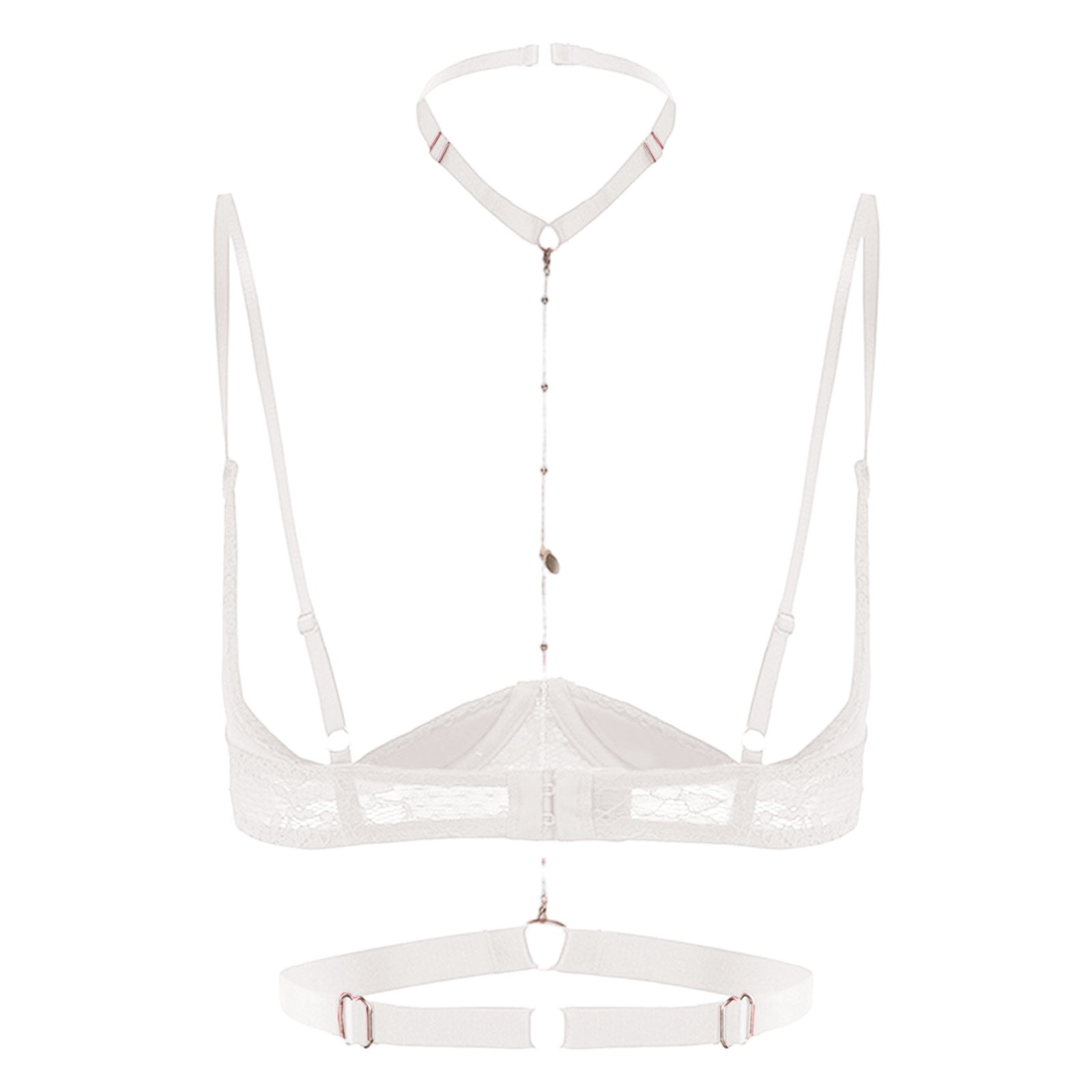 AJGRHE Petite Basic Bra Lift Support Push Up Underwire Bra with Neck ...