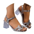 AJGRHE Sandals for Women Dressy Elegant High Heel Sandals For And ...