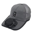 AJGRHE Solar Fan Sun Hat For Women Men Outdoor Hiking Casual Wear With ...