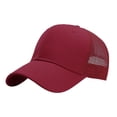 AJGRHE Trucker Hat Baseball Cap Structured Plain Design 6 Panel ...