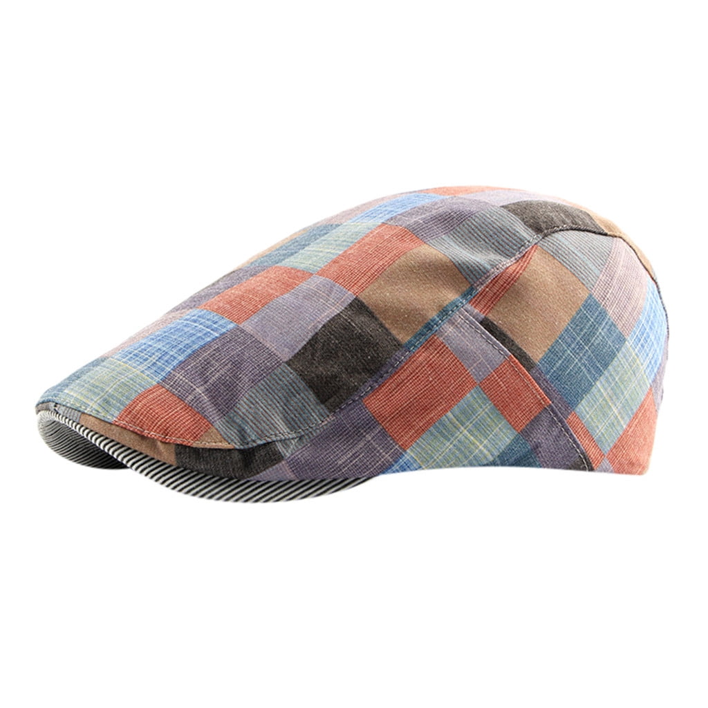 AJGRHE Unisex Cotton Flat Cap Beret Newsboy Cabbie Hat Casual & Dress ...