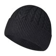 AJGRHE Winter Knitted Thickened Warm Hat Female Face Show Small Ear ...