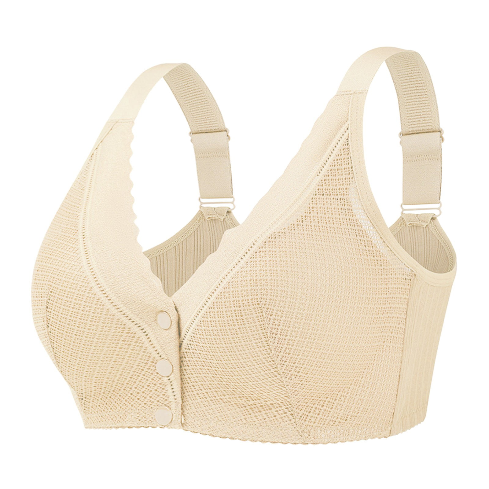 AJGRHE Women All Day Comfort Bra Supportive Lace Front Closure Bra ...