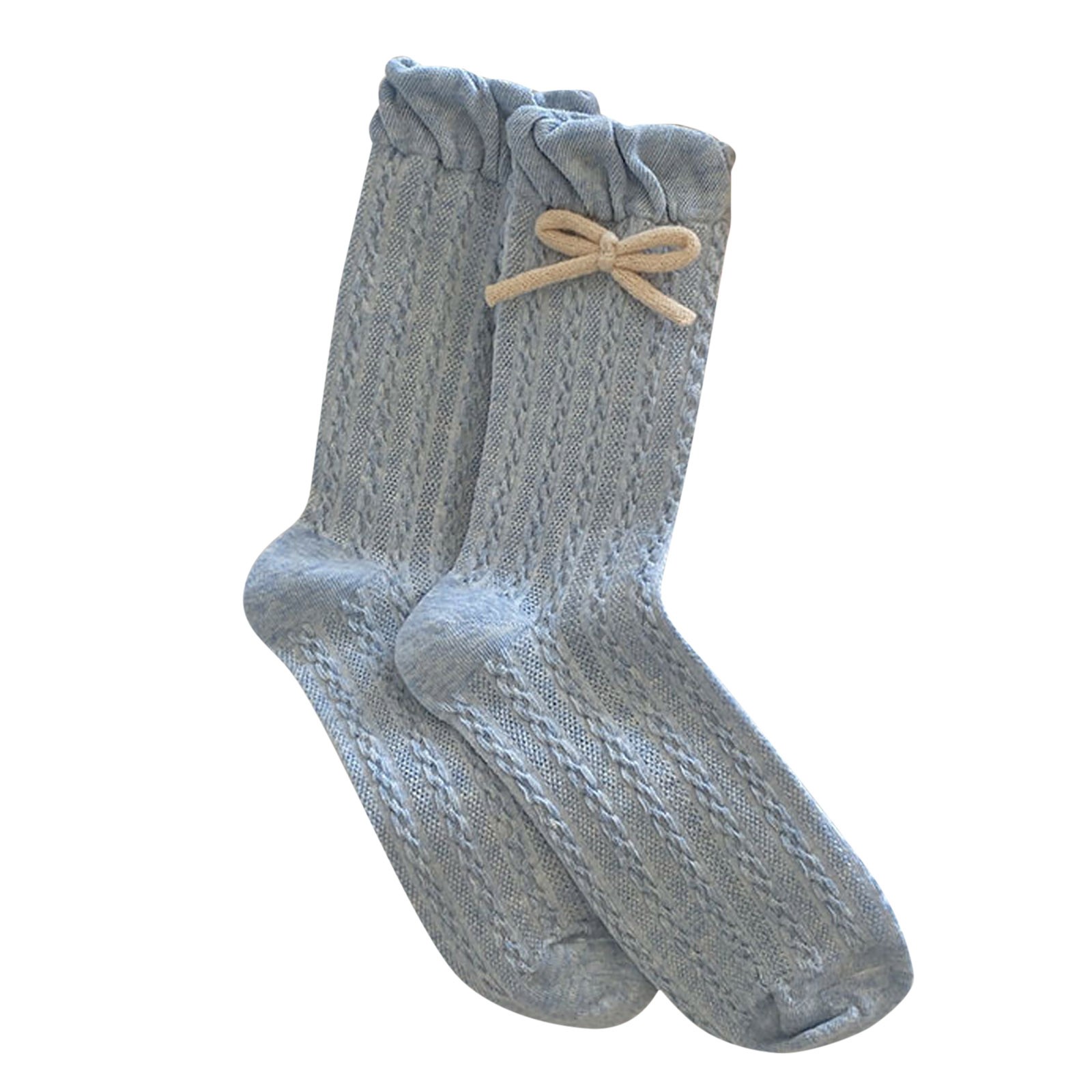 AJGRHE Women Bow Crew Socks Dress Breathable Soft Socks Womens Cute ...