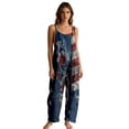 AJGRHE Women Casual Summer Wide Leg Jumpsuit With Straps Casual Loose ...