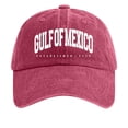 AJGRHE Women Washed Denim Printed Baseball Cap Style Adjustable ...