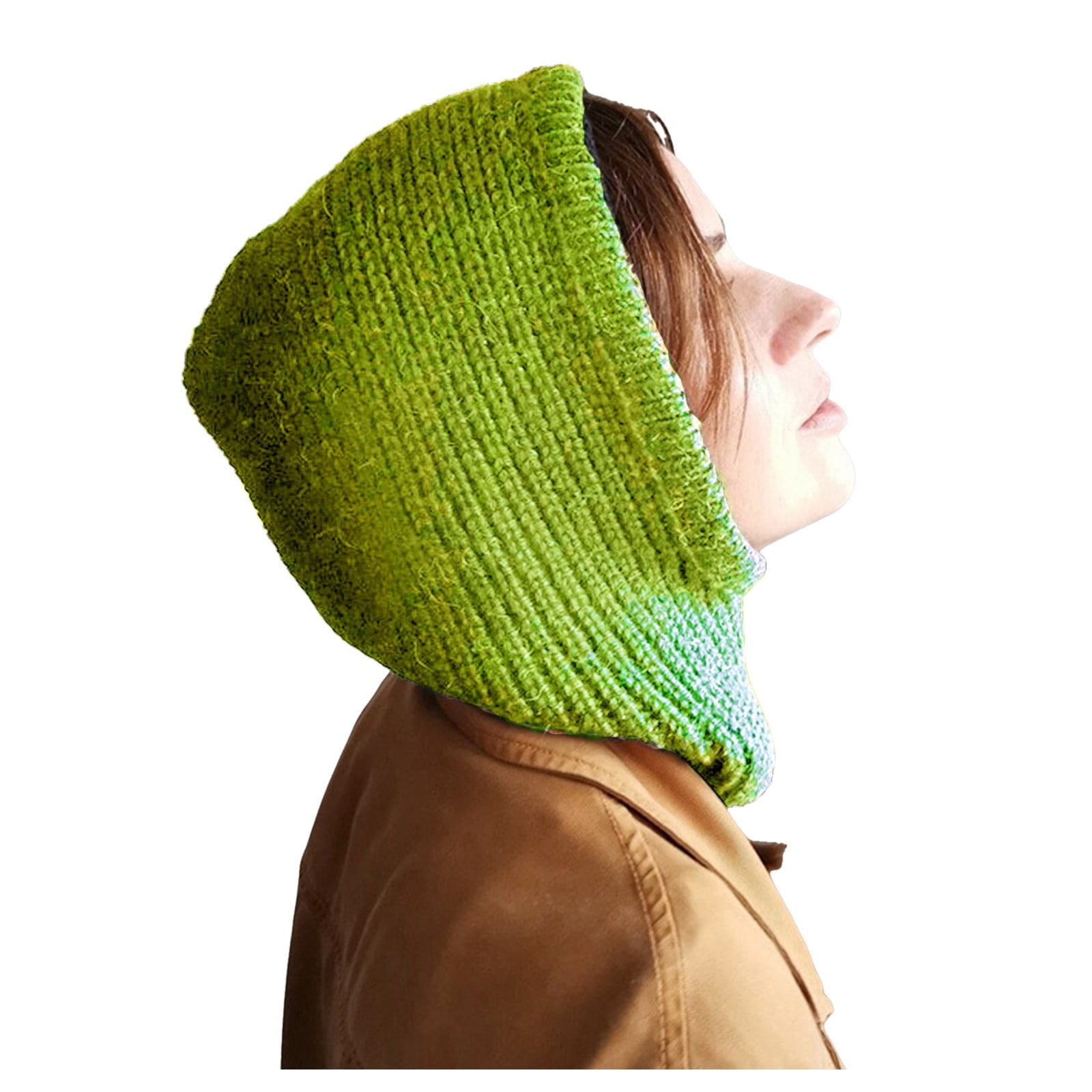 AJGRHE Women Winter Warm Knit Soft Hats For Cold Weather Green One Size ...