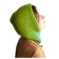 AJGRHE Women Winter Warm Knit Soft Hats For Cold Weather Green One Size ...