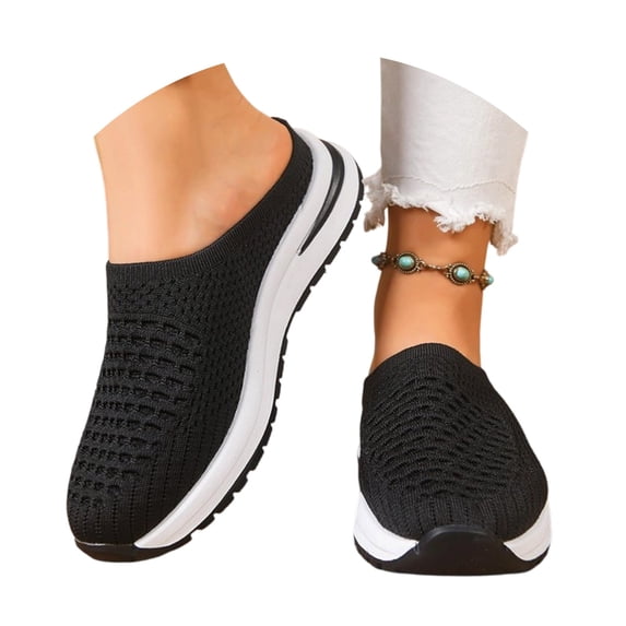 AJGRHE Women's Casual Shoes Breathable Mesh On Sneakers Lightweight ...