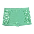 AJGRHE Women's Cut Out Mid Rise Boyshort Panties Solid Plain Criss ...