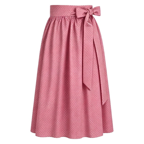 AJGRHE Women's Elegant Womens Festival Belted Ribbon Pleated Skirt ...