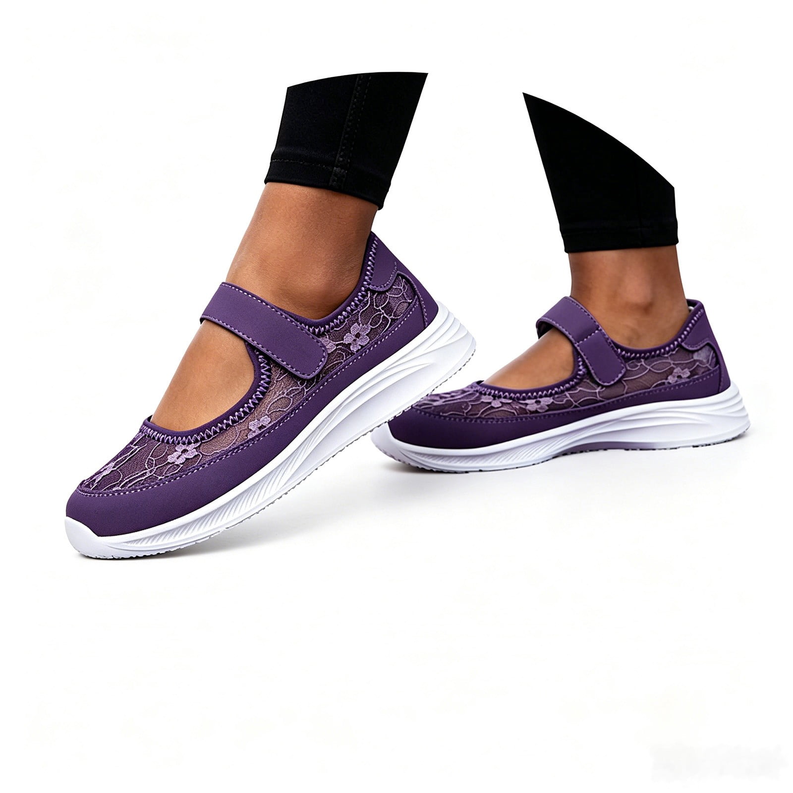 AJGRHE Women's Mary Jane Flats Barefoot Shoes Wide Toe Box Zero Drop ...