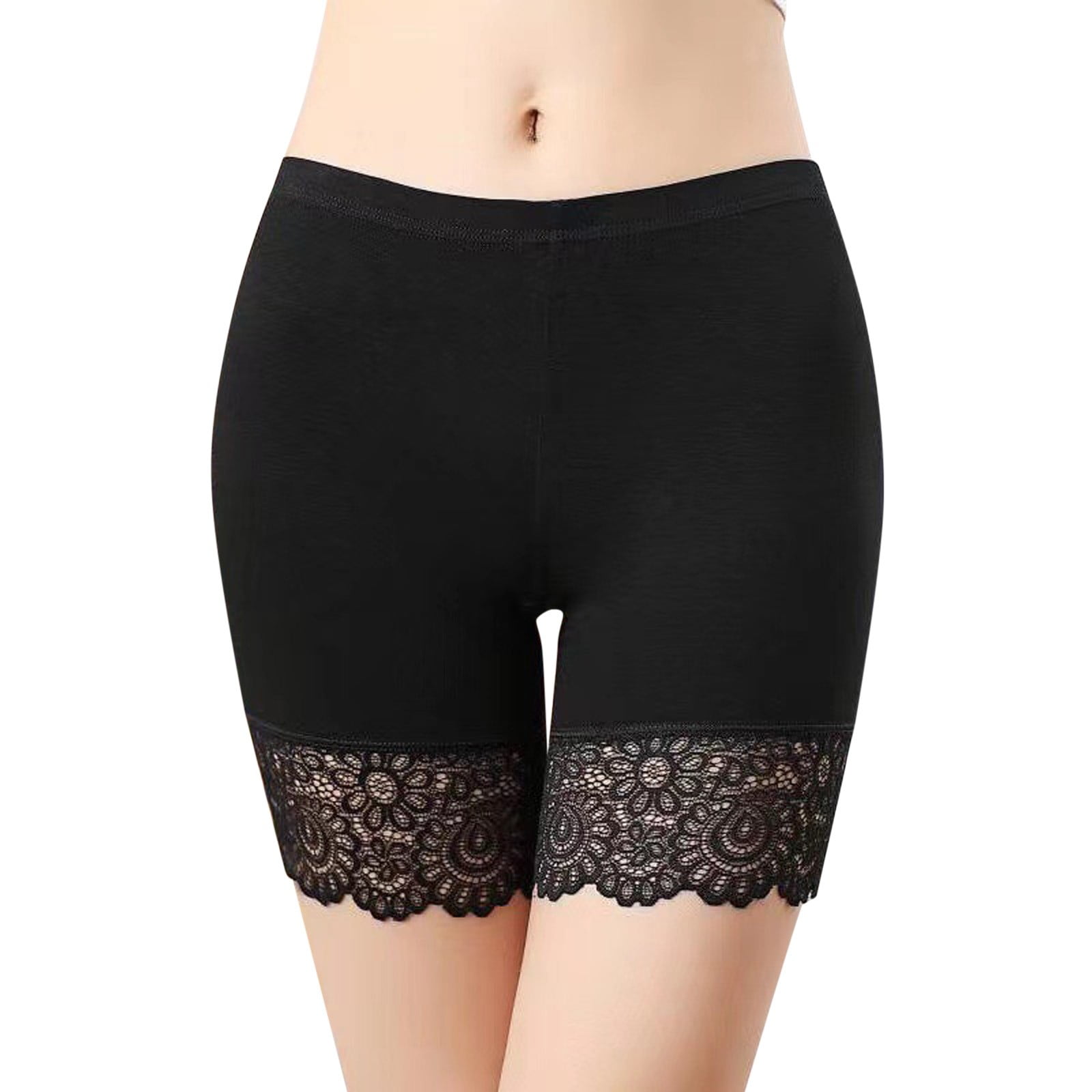 AJGRHE Women's Plus Size Short Leggings Soft Shorts Under Dresses Mid ...