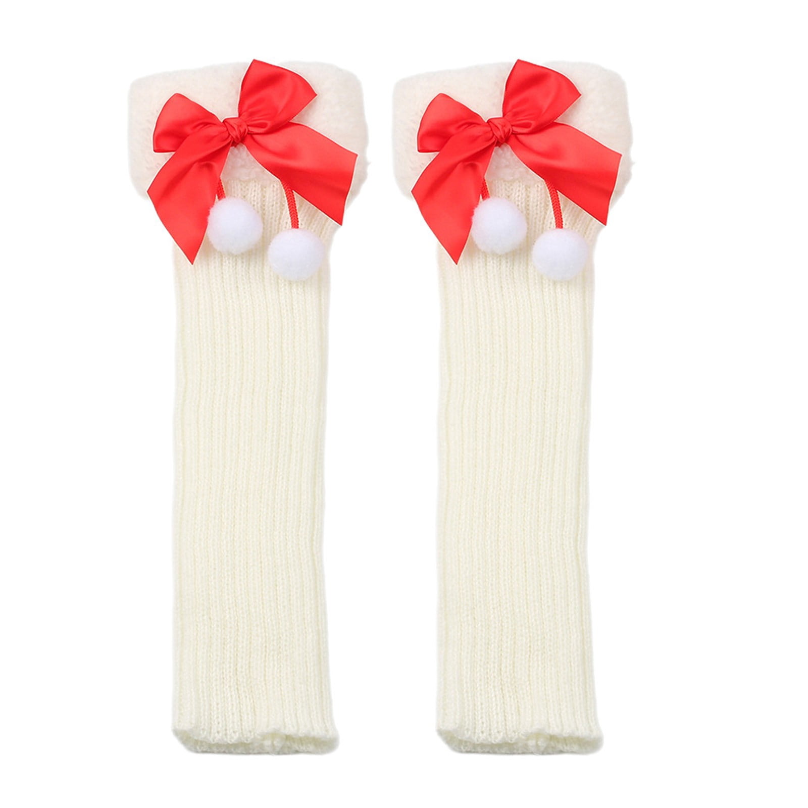AJGRHE Women's Stockings Ribbed Knitted Leg Warmers Long Boot Socks For ...