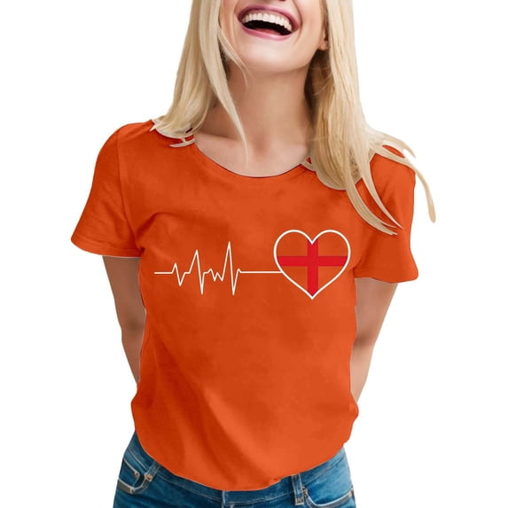 AJGRHE Women's T-Shirts Unisex Crew Neck Short Sleeve T-Shirt, World ...