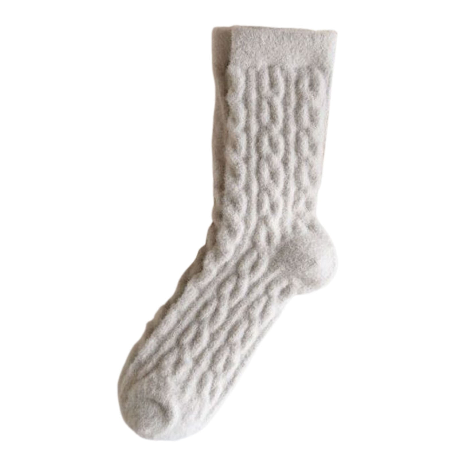 AJGRHE Women’s Wool Winter Crew Socks Thick Knit Casual Warm Soft ...