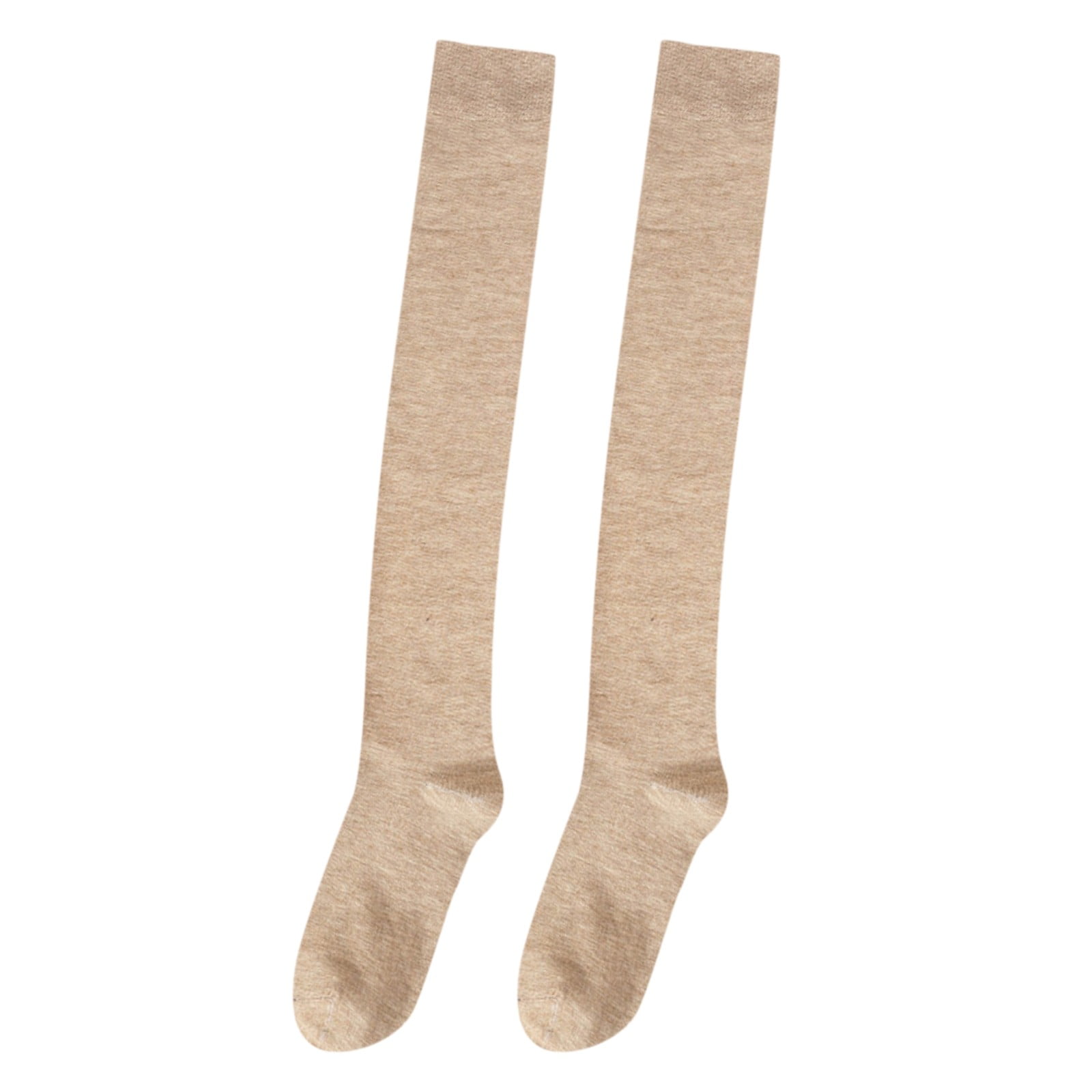 AJGRHE Womens Long Pure Color Stockings Solid Soft Casual Socks Thigh ...