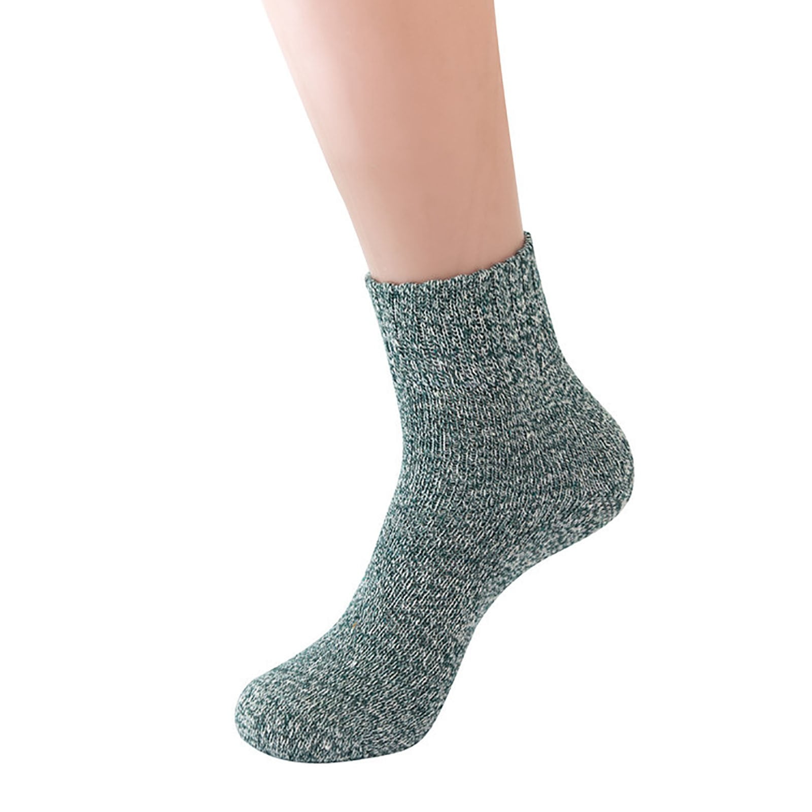AJGRHE Womens Wool Winter Warm Thick Knit Soft Casual Crew Stockings ...