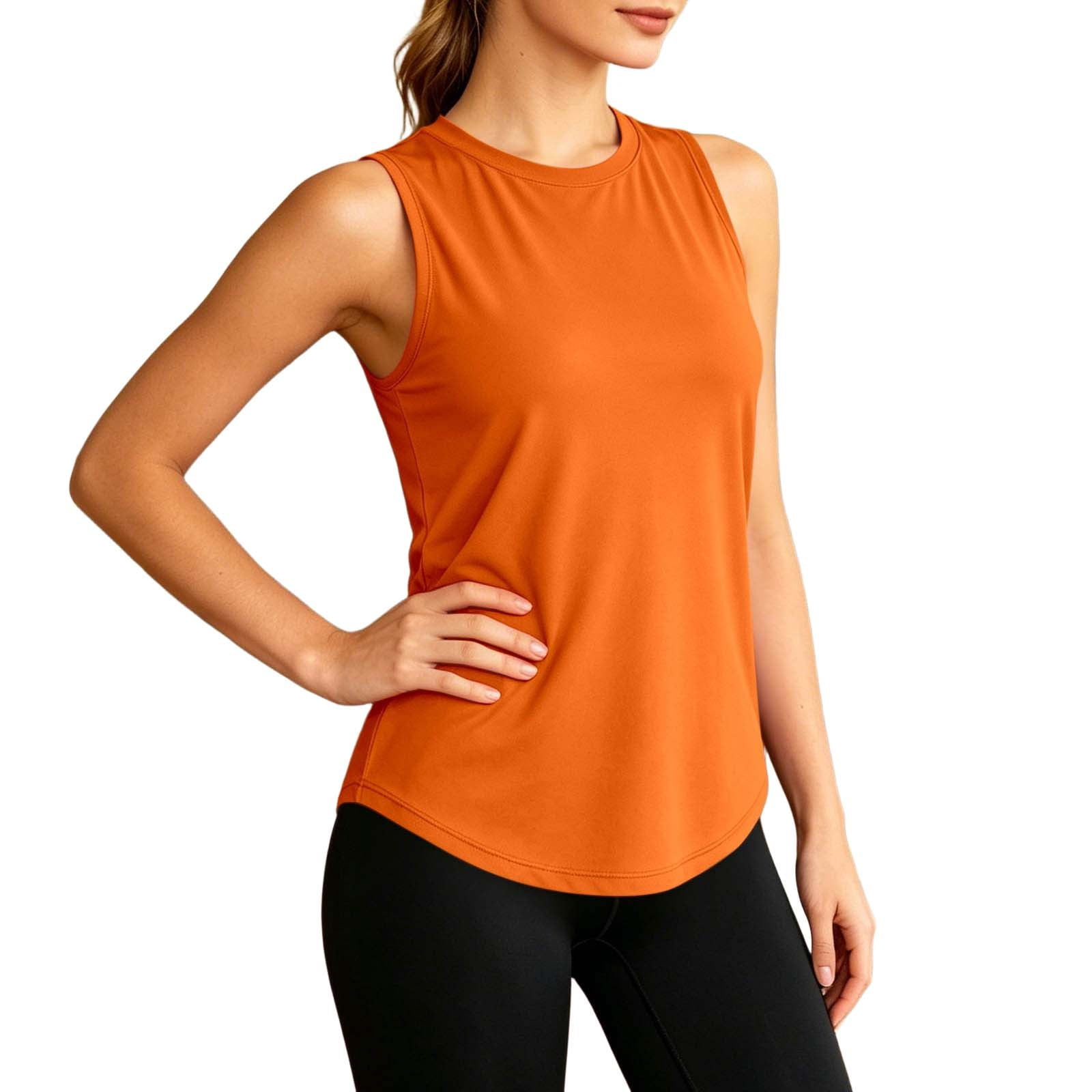 AJGRHE Workout Tank Tops for Women Racerback Loose Fit Lightweight Yoga ...
