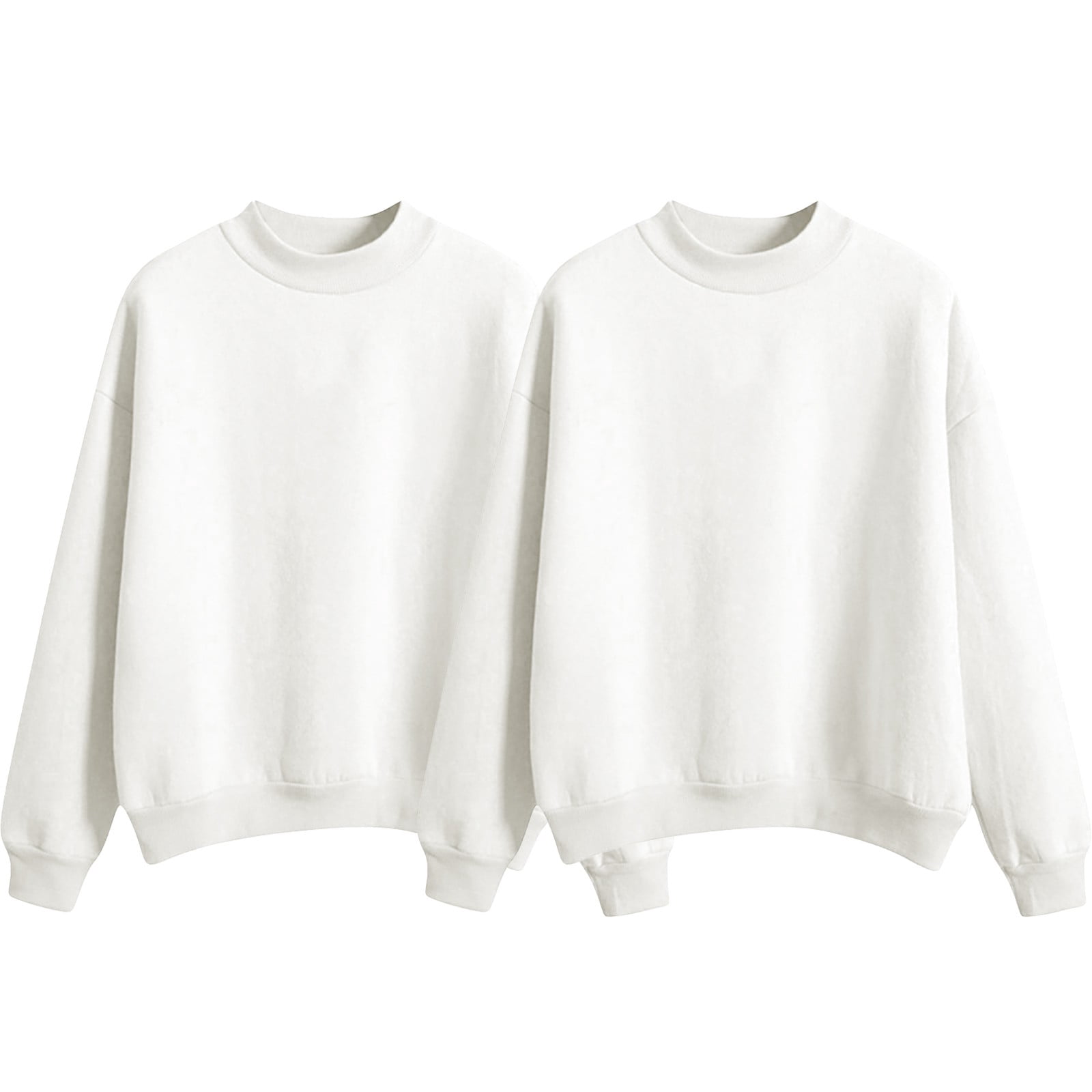 AJHSAKLt Lightweight Hoodies for Women Two Piece Solid Color Fleece ...