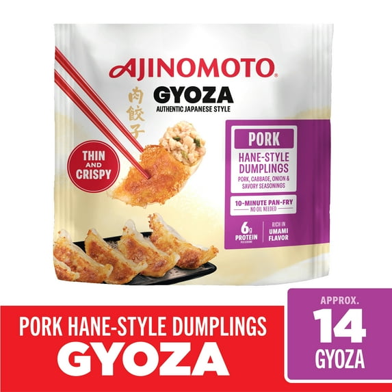 Ajinomoto Pork Hane Gyoza Dumplings, Frozen Asian Appetizers, 10.71 oz ...