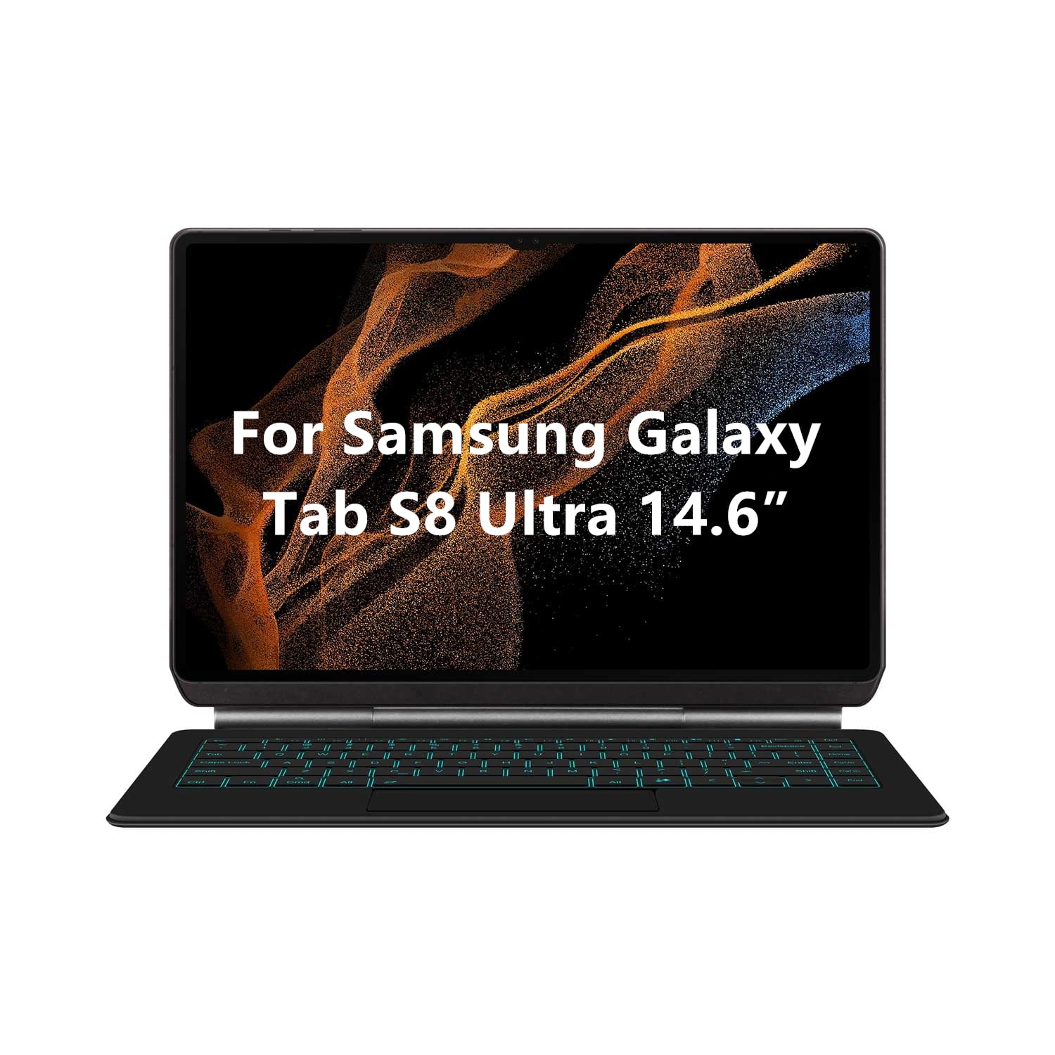 AJIUYU Book Cover Keyboard Slim for Samsung Galaxy Tab S8 Ultra 14.6 ...