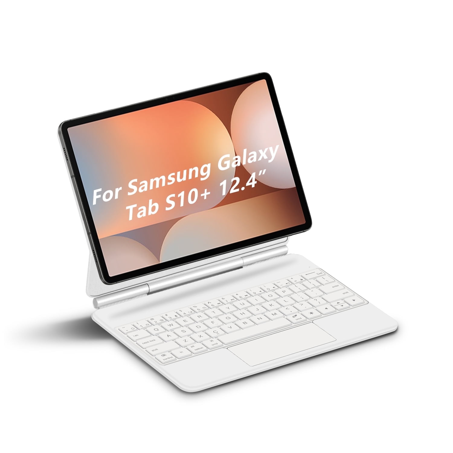 AJIUYU Keyboard Cover For Samsung Galaxy Tab S10+ 12.4 inch S10 Plus S9 ...