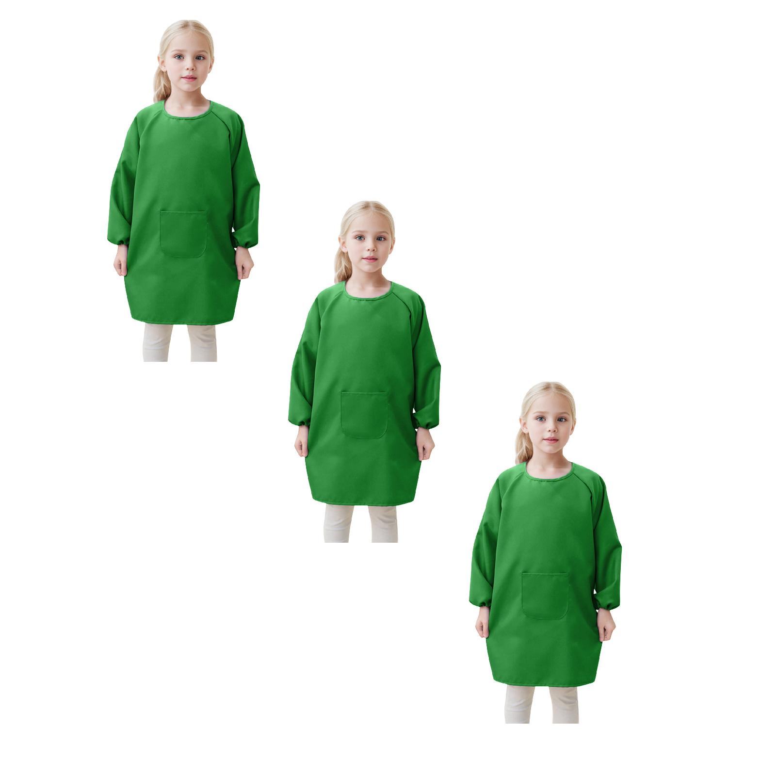 AJIWYH 3 Packs:Art Smock for Kids,Kid Art Smock Apron for Children,Age ...