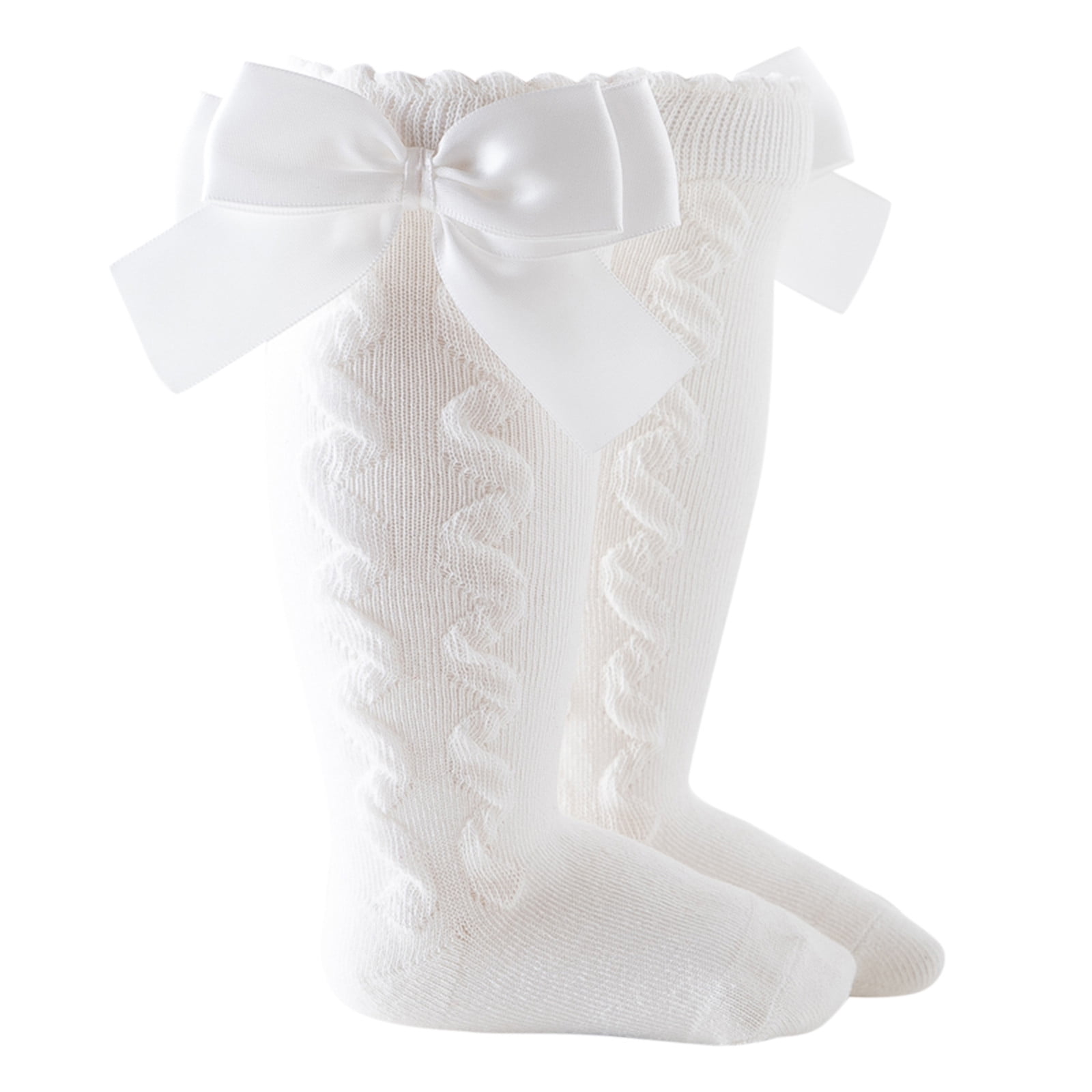AJIWYH Baby Knee High Socks,Knee-High Socks Stockings (Beige,18-36 ...