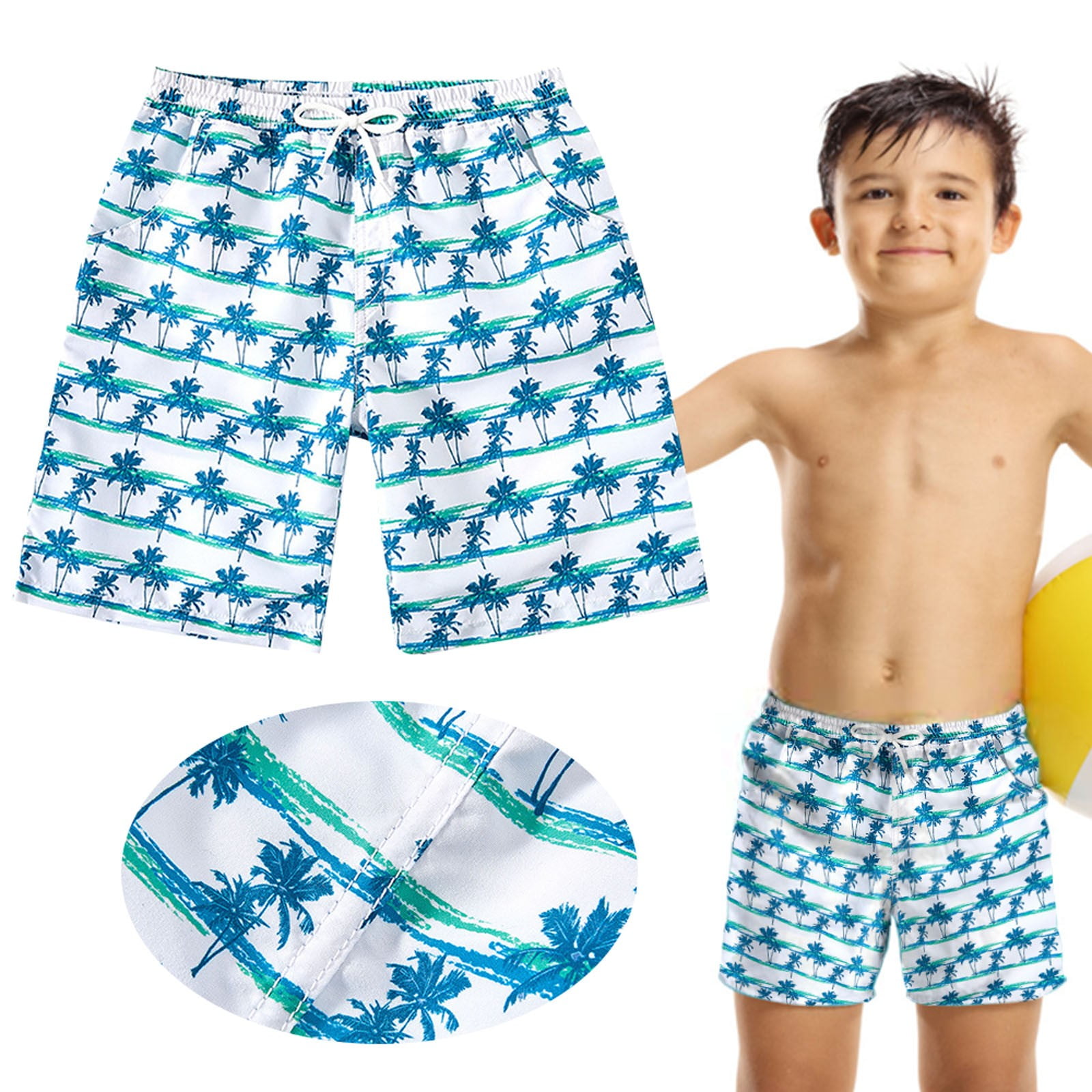TBWNWG Big Kids Boy Beach Pants Swimming Short Kids Boys Swim Trunks ...