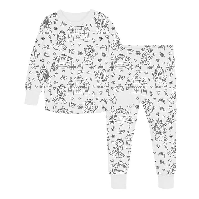 AJIWYH Color Your Own Pajamas, Kid DIY Hand Painted Homewear Set ...