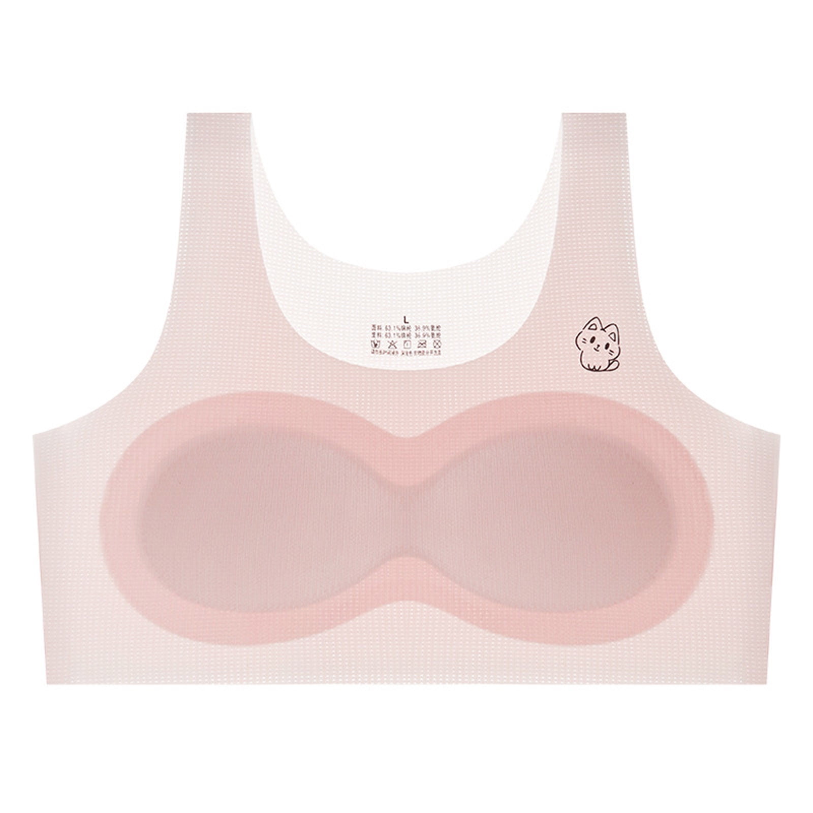 AJIWYH Girls Light Support Bras Girls Sports Bra with Fixed Padding (Pink,10-13 Years) - Walmart.com